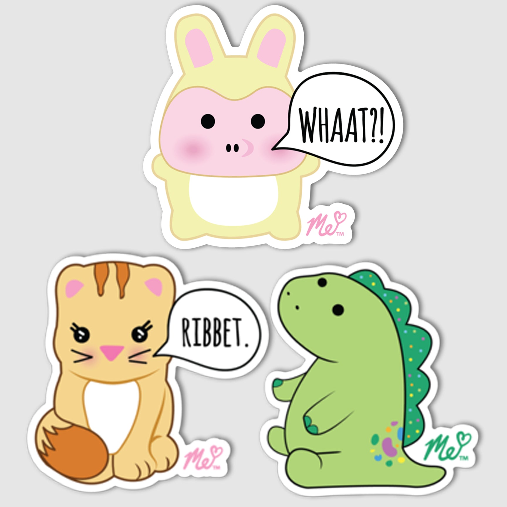 "Squishy Favorites" Vinyl Decal Set of 3 – ME Merch